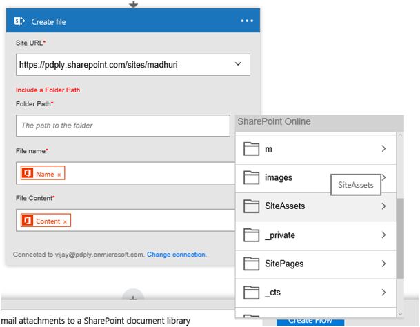 Save Email Attachment To A Sharepoint Document Library Using Microsoft